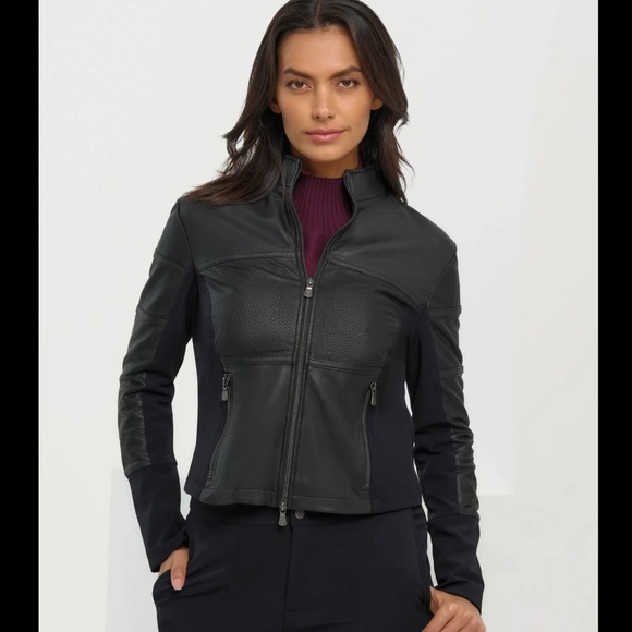 Anatomie | Jackets & Coats | Anatomie Erin Perfurated Leather Jacket ...